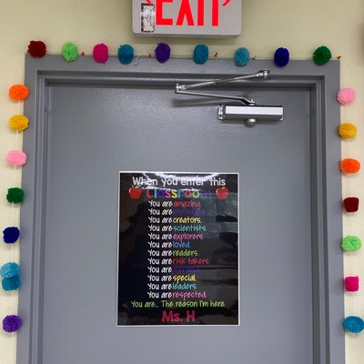 When You Enter This Classroom Sign First Day of School Sign Teacher ...