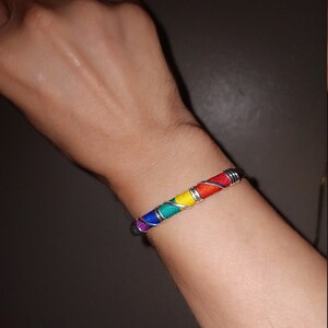 Rainbow Thread Bracelets Pride LGBTQ Bracelet - Etsy
