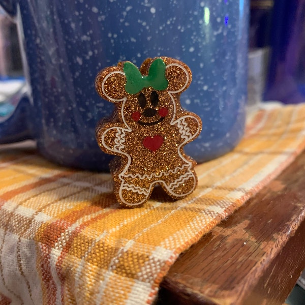 Mickey and Minnie Gingerbread Inspired Straw Topper - Etsy