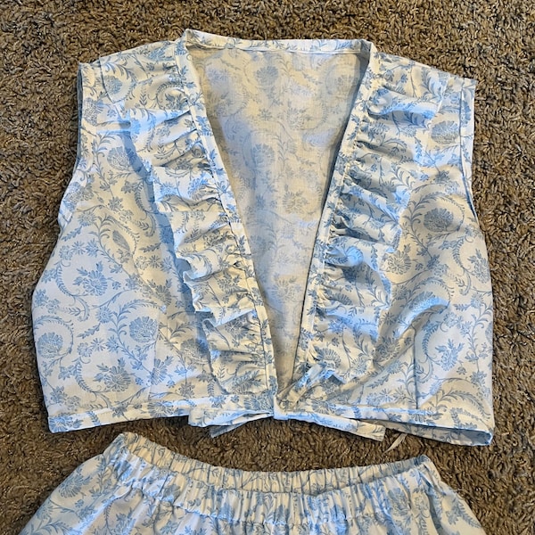Ruffle Tie Front Top Sewing Pattern: Beginner Friendly (XS-3XL) (PDF ...