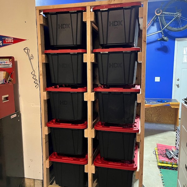 Ultimate 2x4 Sliding Tote Storage Plans - Easy DIY Plans All Sizes - Etsy