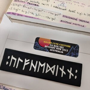 3.5 Viking Death Stave Runes Iron on Patch | Etsy