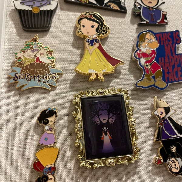Snow White Hard Enamel Flip Pin - Etsy
