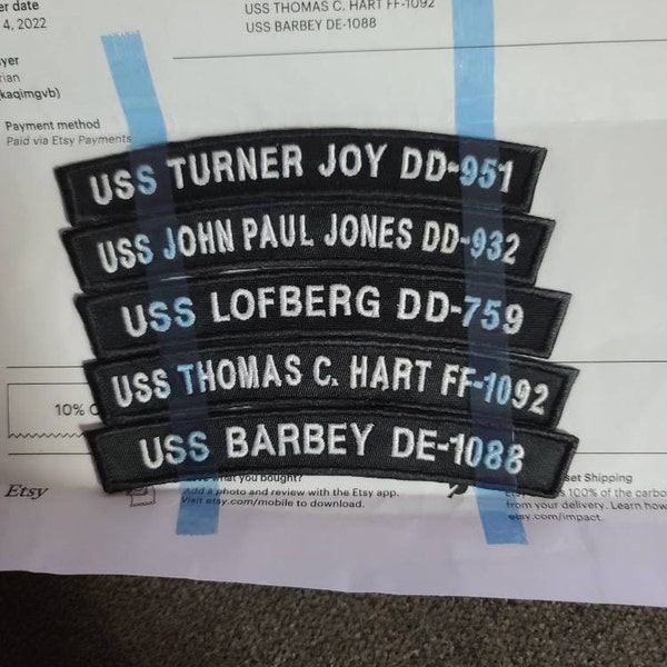 Custom Military Command Shoulder Rockers, Navy Dress Rocker, Navy ...