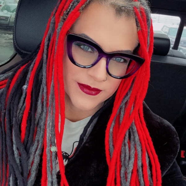 Wool Dreadlocks Dreads DE Extensions Soft Full Set Blue Turquoise SHORT ...