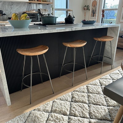 IN STOCK: Wide 2 Flutes, Fluted Wall Panel unfinished MDF, Scalloped ...