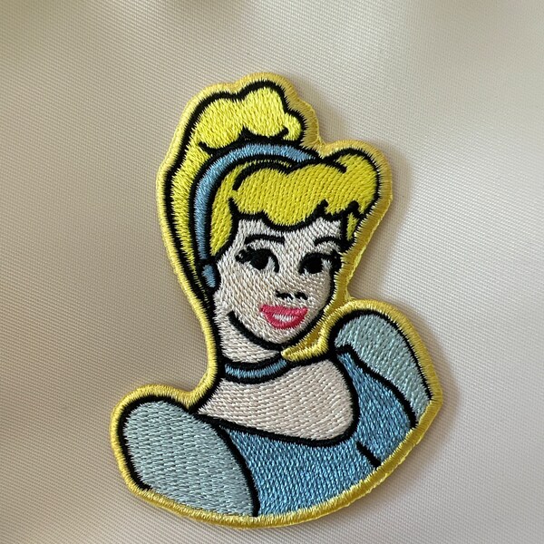 IRON ON Embroidered Princess Patches- Cinderella Patch- Ariel Patch ...