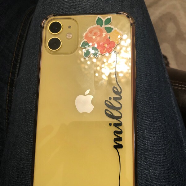 Personalized Name Decal: Custom Vinyl Sticker for Phone, Car - Etsy