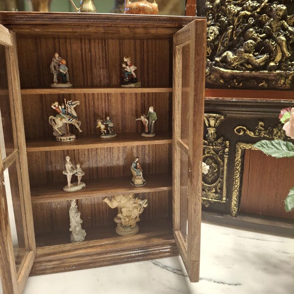 Miniature Showcase,empty Wood Miniature Showcase,miniature Display,wood ...