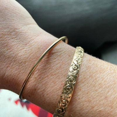 Gold Floral Cuff, Cuff Bracelet, Gold Bracelet Cuff, Boho Cuff ...