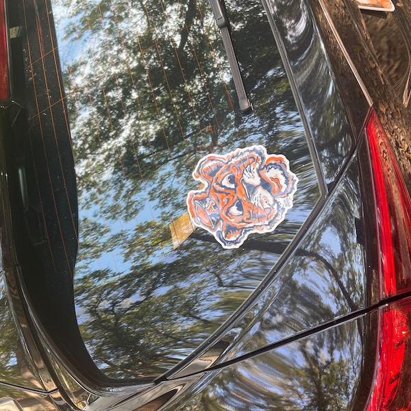 Auburn University Vintage Beanie Aubie Sticker by Justin Patten (storm ...