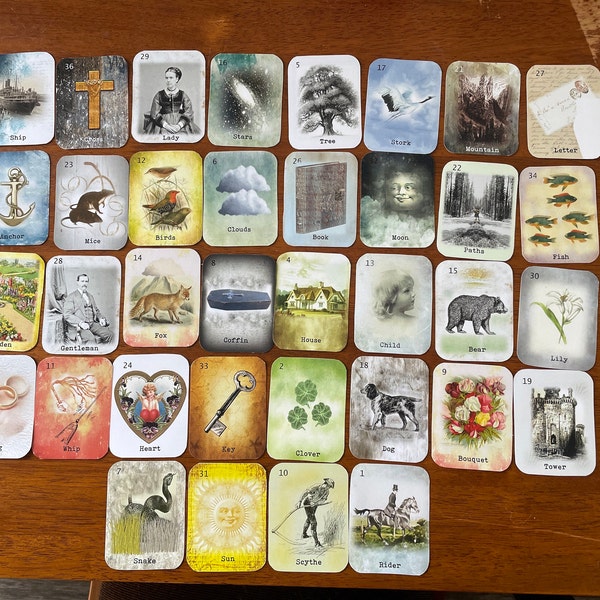 Elemental Tarot, Colour Coded Elements, Bridge Sized Cards, Borderless ...