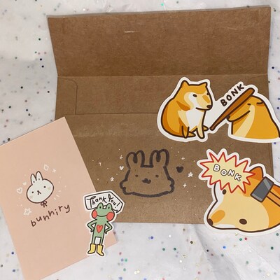 BONK Dog Meme Stickers - Etsy