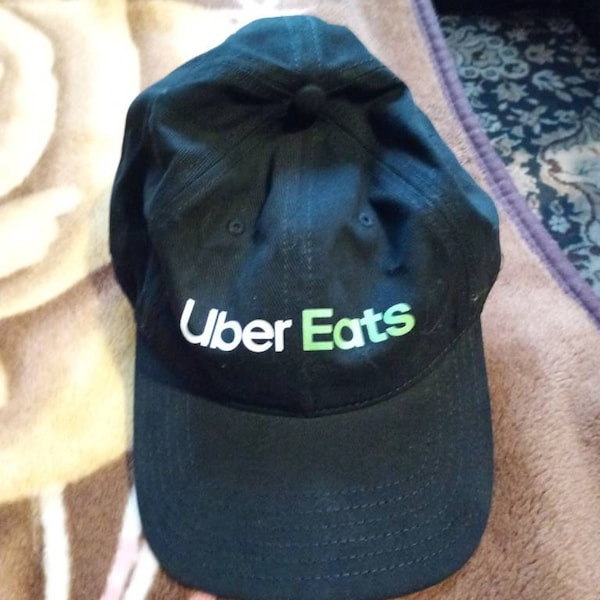 Uber Eats Cap, Food Delivery Hat, NOT EMBROIDERED, Driver Baseball ...