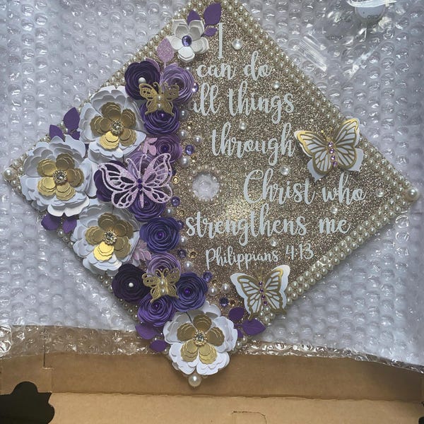 Custom Graduation Cap Topper Personalized Grad Cap - Senior Class of ...