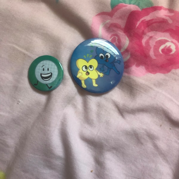 Object Show Bfb, Ii, Tnm Ship / Friend Button Pins - Etsy