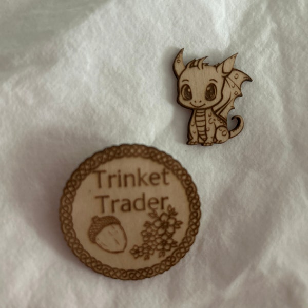 Trinket Trader Badge Pin (small) - Etsy