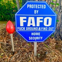 FAFO Home Security Sign - Etsy