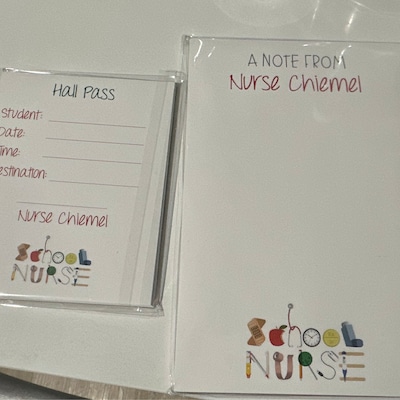 Personalized Teachers Hall Pass Notepad Hall Pass Notes Hall Pass for ...