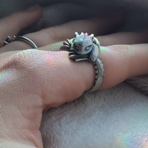 Toothless Ring Sterling Silver, How to Train Your Dragon Ring, Unisex ...