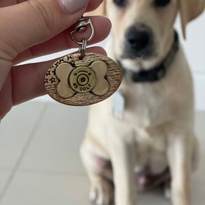 Personalized Bullet Dog Tag Custom Pet Tag Pet ID Name Tag - Etsy