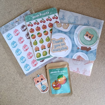 Tanghulu Acrylic Pin Gacha Mystery Bag Random Lucky Grab Cute Chinese ...