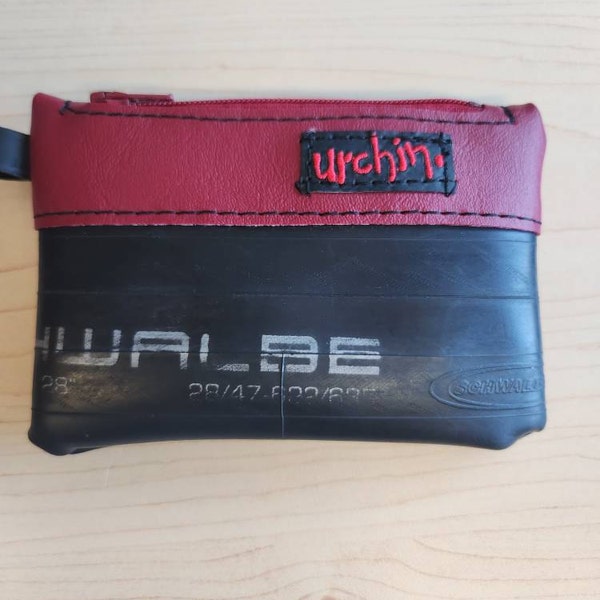 Bike Tube Wallet - Black Billfold Wallet - Mens Vegan Wallet - Bi-fold ...