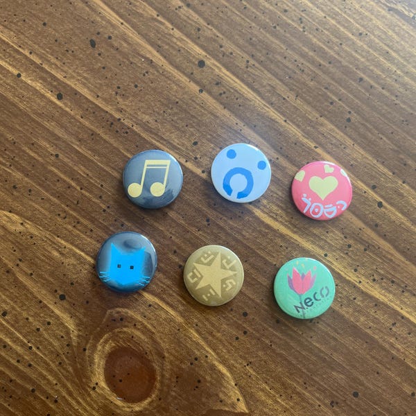 Stray Game Badges 1 In. Pinback Button 6 Pack - Accessory, Decor, Lapel ...
