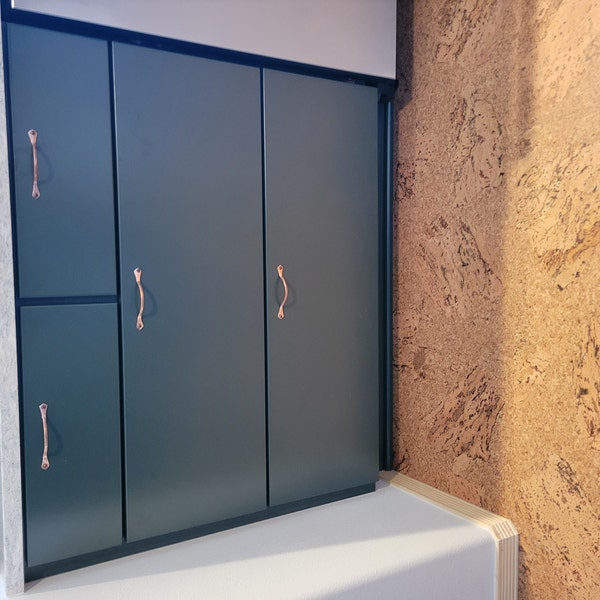 Hand Forged Solid Copper Drawer Pulls, Handles. Hammered Round Style ...