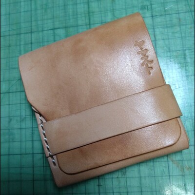Minimalist Wallet Hand Made in Japan With Shonan Leather Natural - Etsy