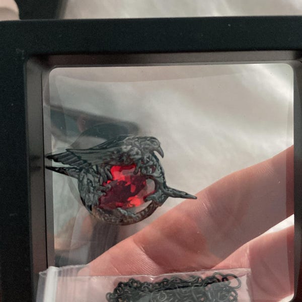 Love and Deepspace Sylus Crow Brooch Crow Necklace Crow Ring Earrings ...