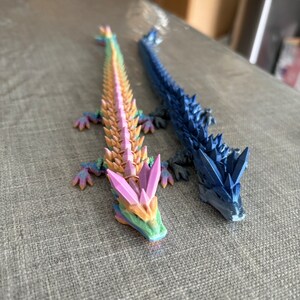 3D Printed Phoenix Fire Pyro Dragon, Articulated Dragon Figurine ...