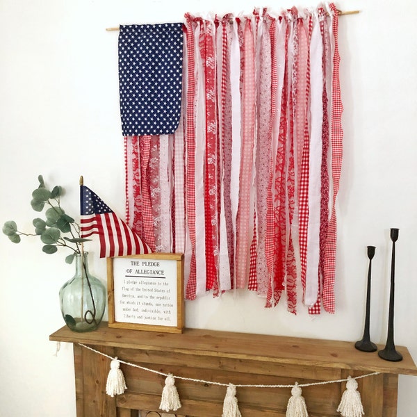 I Pledge Allegiance/ American Flag / Flag / Patriotic Decor / Memorial ...