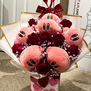 Kirby Plushies Bouquet. Yellow Bouquet. Birthday Gift. Graduation Day ...
