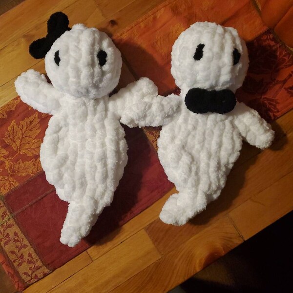 ITTY BITTY Baby Boo Ghost / Full Video Tutorial / Finger Knit Ghost ...