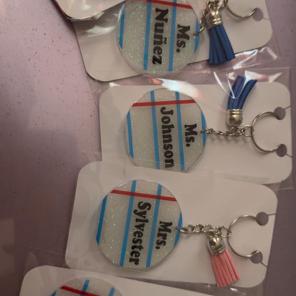 Personalized 911 Dispatcher Keychain, Thin Gold Line Gift ...