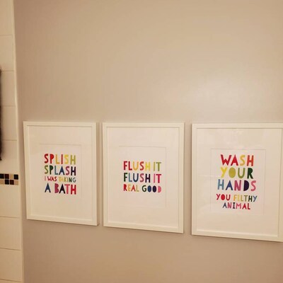 Flush the Toilet Sign, Bathroom Printable, Flush the Toilet Poster ...