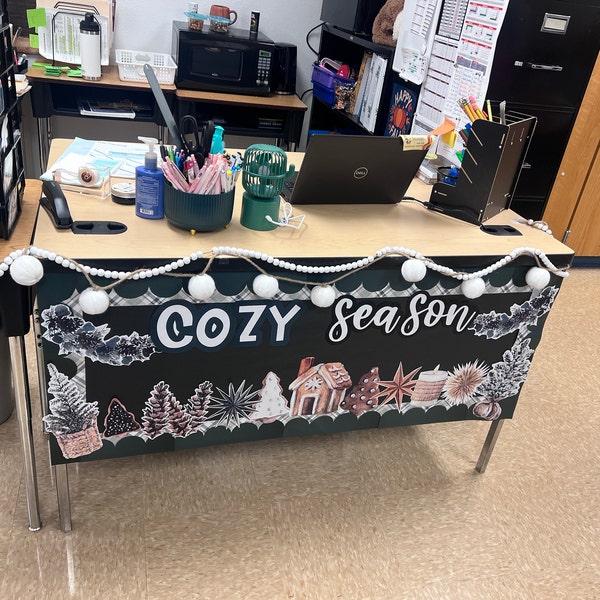 Christmas Bulletin Board Kit | Classroom Decor | Neutral Winter - Etsy