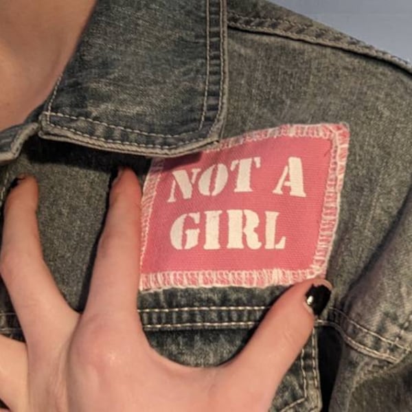 Not A Girl Patch - Etsy