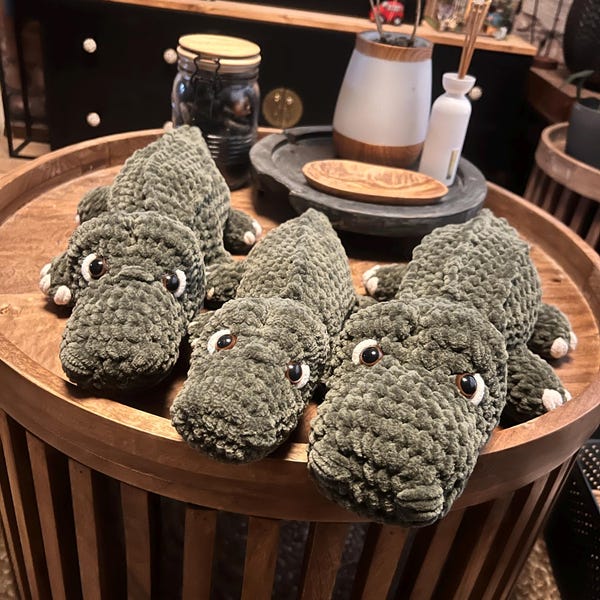 No Sew Alligator Crochet Pattern Crocodile Amigurumi Pattern DIY ...