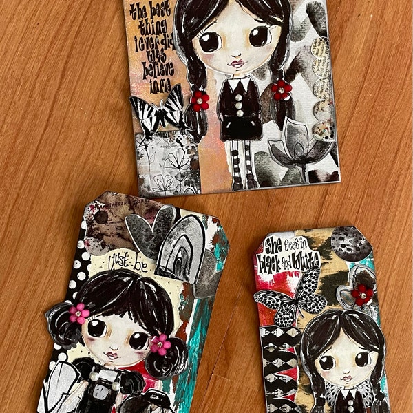 Whimsical Friends 3- Digital Image for Collage, Jpg, Png, Papercraft, a ...