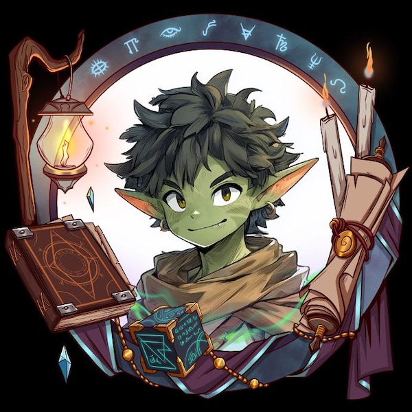 Sorcerer D&D Token Frame/digital Token/tabletop/dungeons and Dragons ...