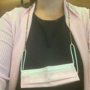 NEW COLORS Beaded Mask Holder, Mask Chain, Bead Mask Lanyard, Adult ...