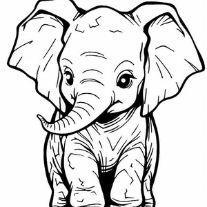 Coloring Page, for Children, Baby Rabbits - Etsy