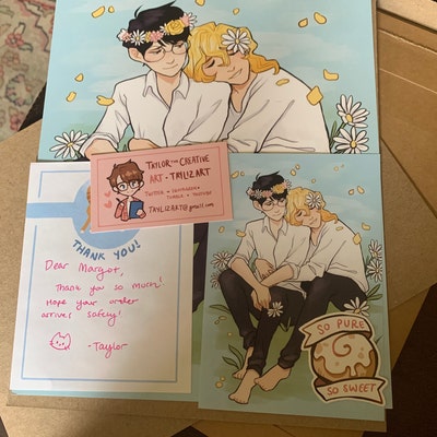 Doukyusei / Classmates Kusakabe and Sajou Print - Etsy