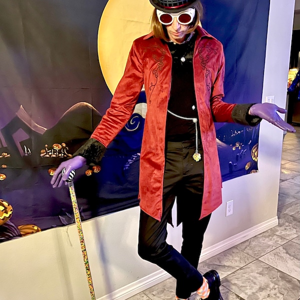 Willy Wonka Cane Replica Cosplay Prop - Tim Burton Charlie and the ...