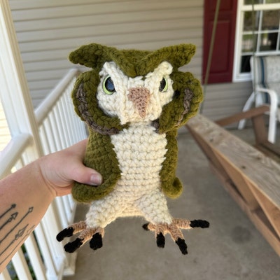 Screech Owl Amigurumi Crochet Pattern, Realistic Plush Bird of Prey ...