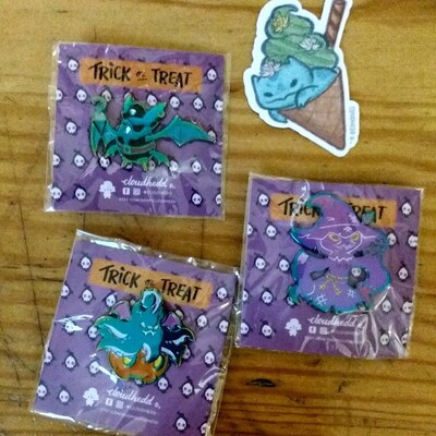 Blep Doggo Hard Enamel Pin by Cloudhedd Rose Gold or Black - Etsy Singapore