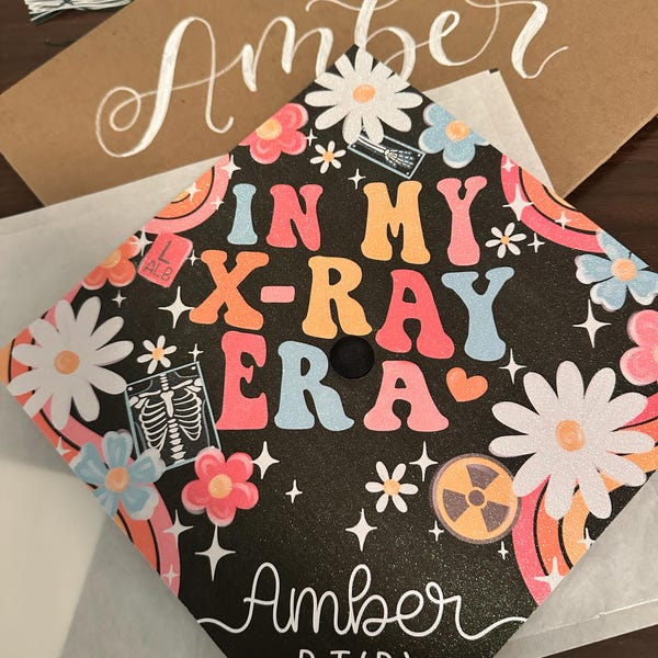 X Ray Tech Graduation Cap Topper - Radiology Xray Rad Tech Custom Grad ...