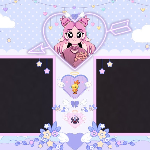 Animated Vtuber Backgrounds, Twitch Overlay, Stream Decoration, Youtube ...